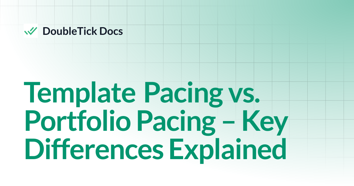 Template Pacing vs. Portfolio Pacing – Key Differences Explained ...